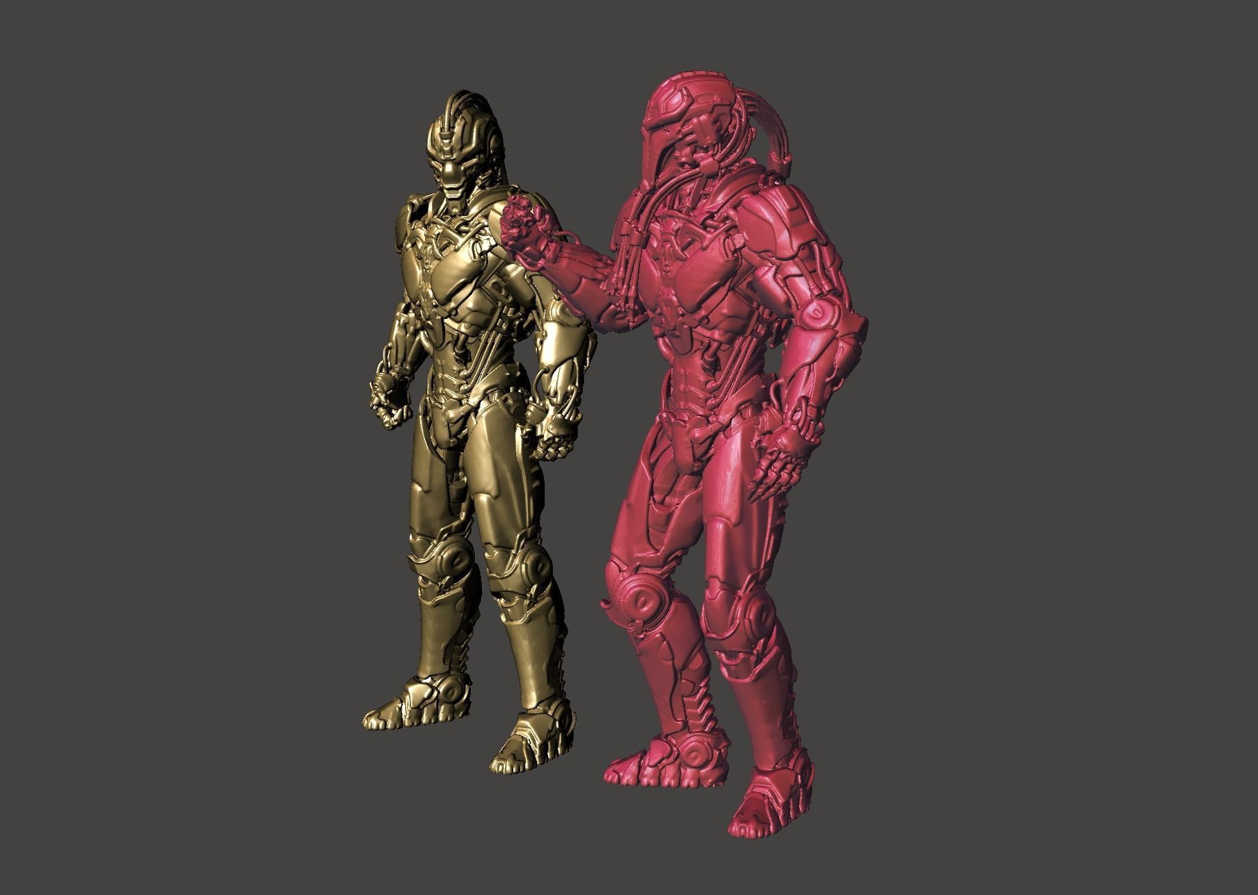 CYRAX and SECTOR - MORTAL KOMBAT 11 CYBORG MK11 Hi-Poly STL 3D model 3D ...