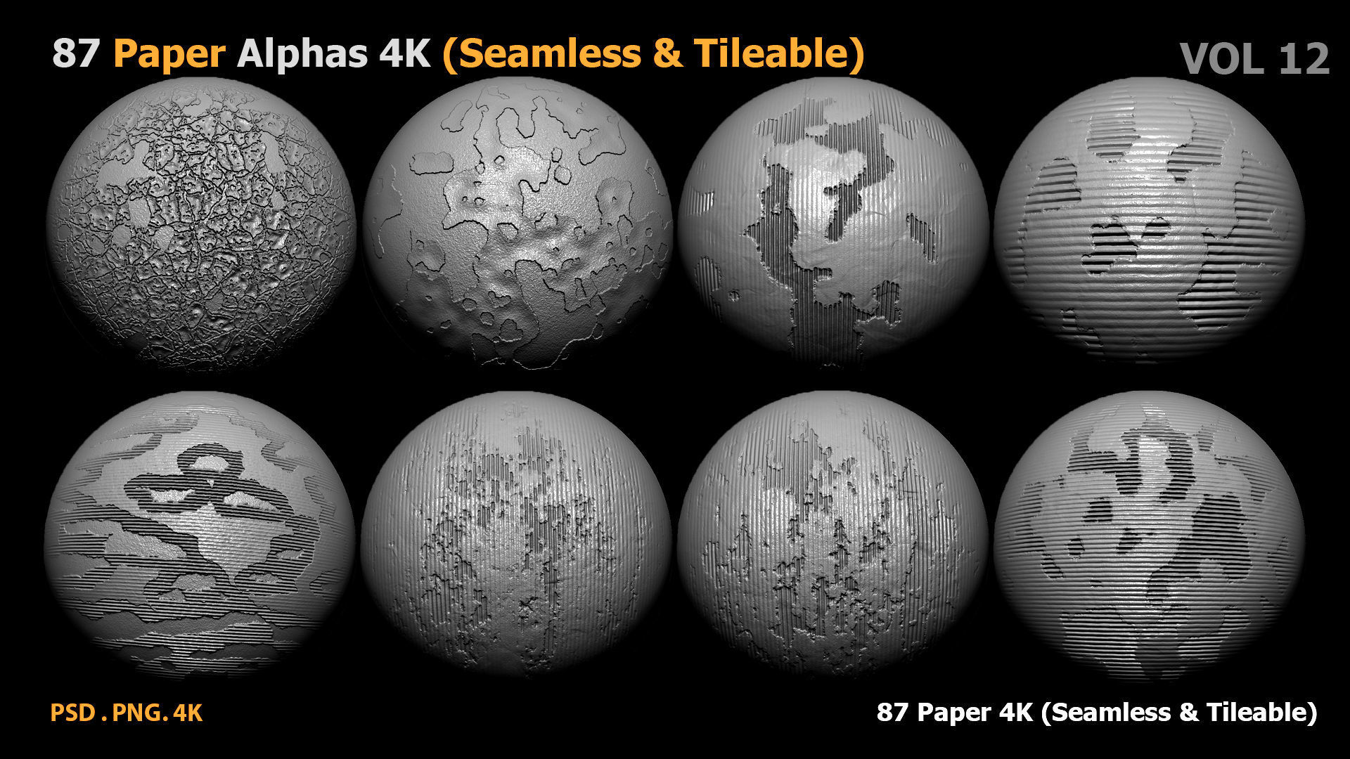 87 Paper Alphas Seamless Tileable VOL 12 Texture | CGTrader