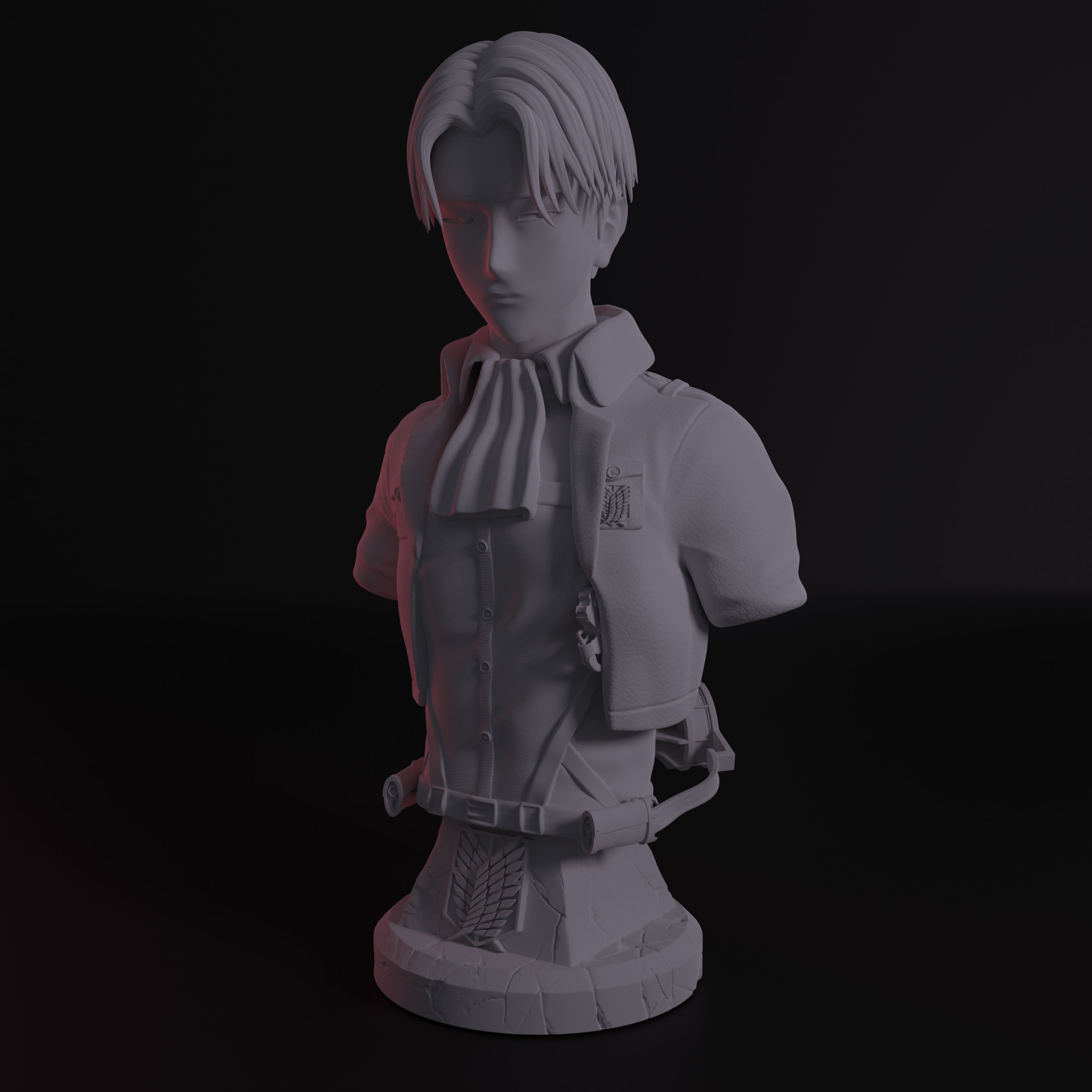 LEVI ACKERMAN BUST 3D model 3D printable | CGTrader