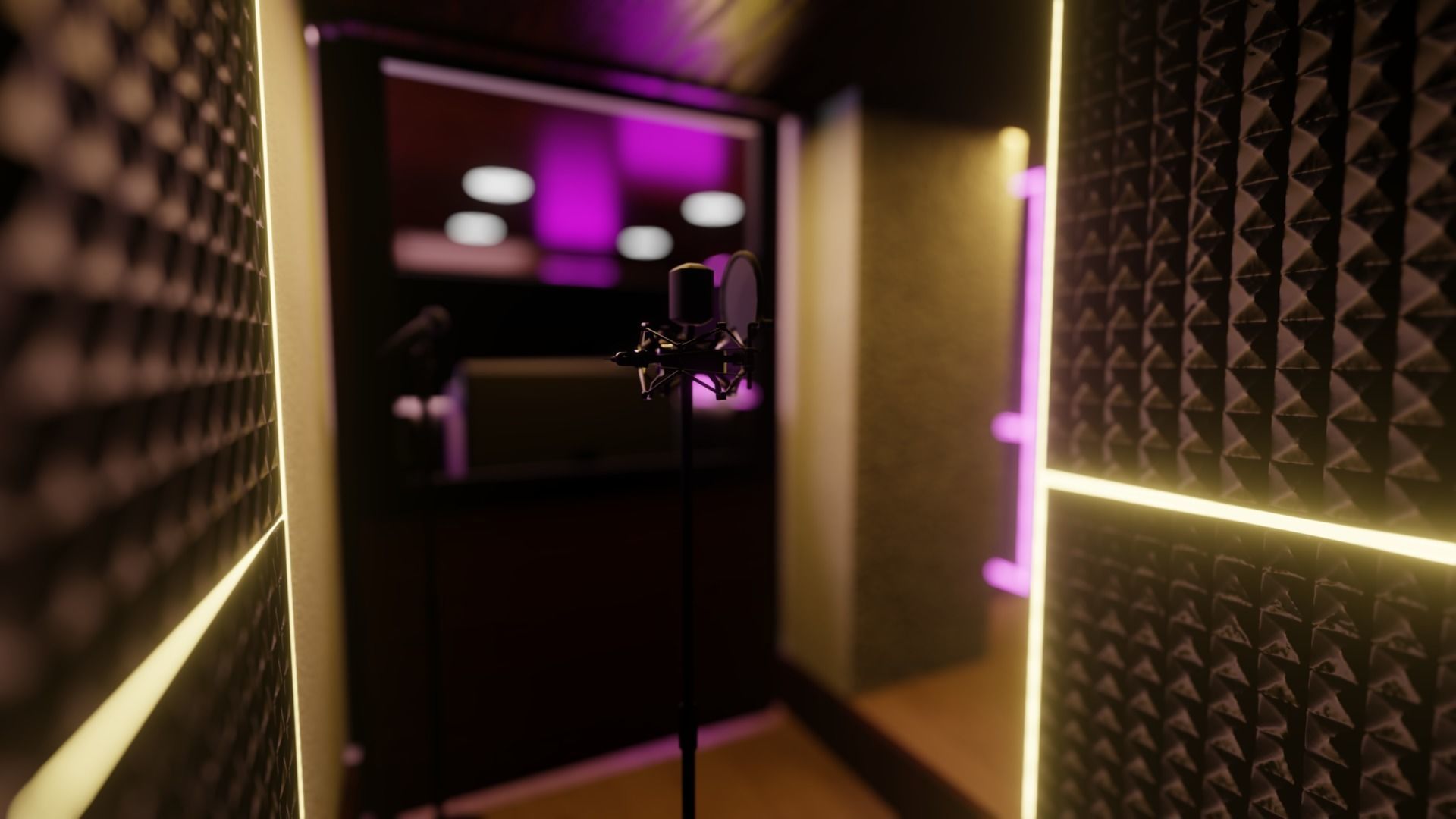 3D model Recording Studio Music booth VR / AR / low-poly | CGTrader