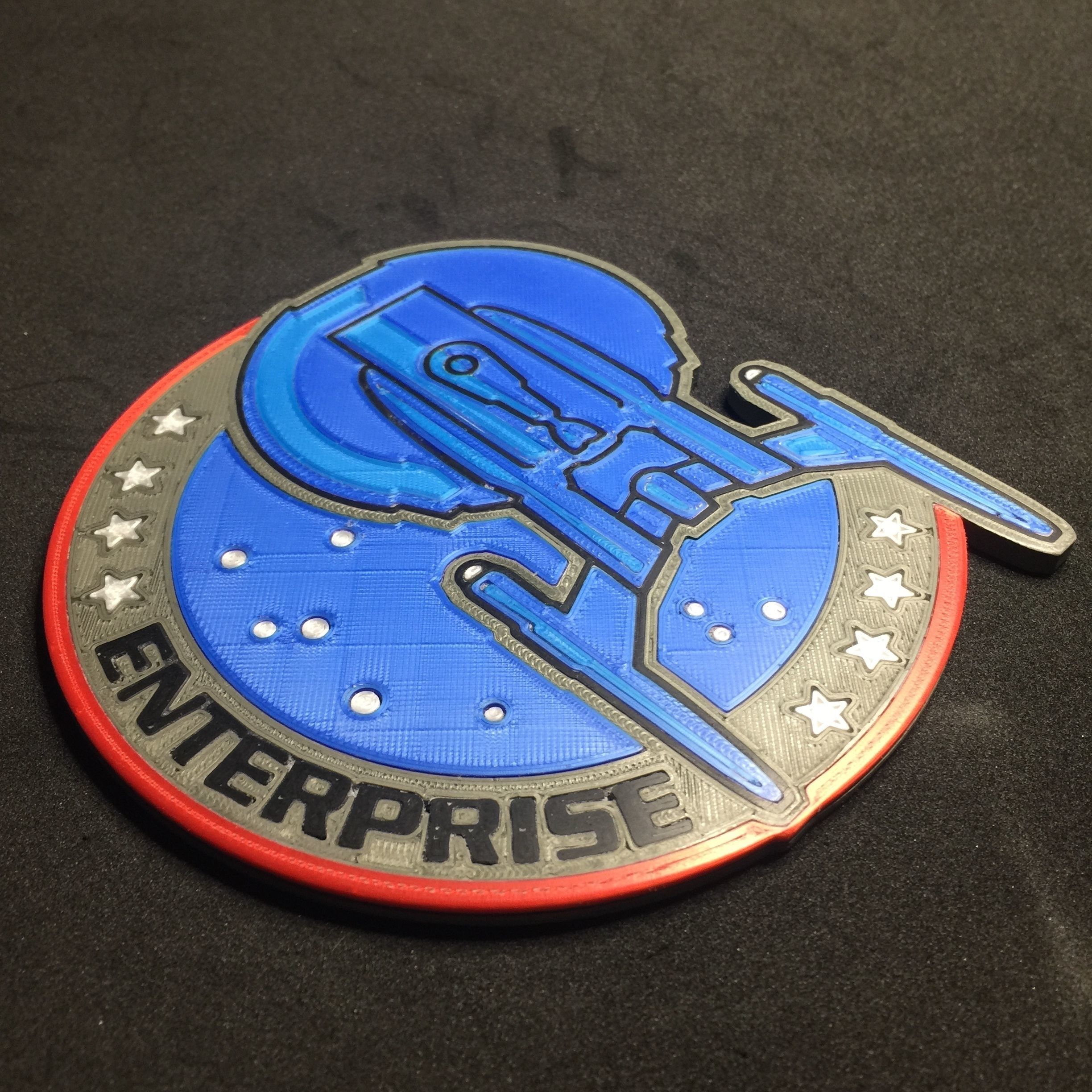 Star Trek Enterprise NX01 Patch Coaster 3D model 3D printable | CGTrader