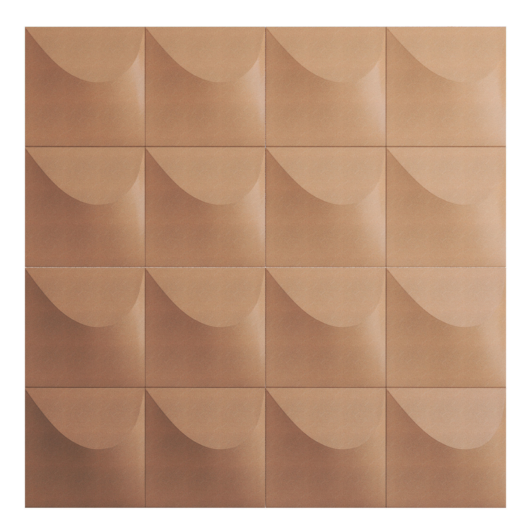 Abstracta Sahara Wall Panel Cork 3D model | CGTrader