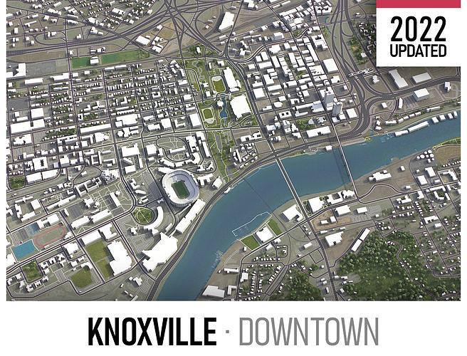 3D model Knoxville VR / AR / low-poly | CGTrader