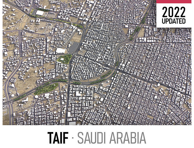 3D model Taif - Downtown VR / AR / low-poly | CGTrader