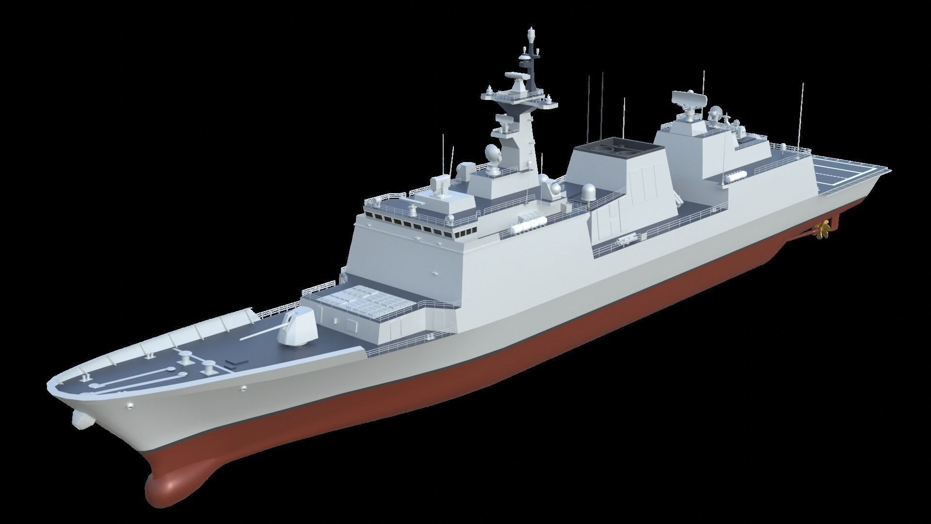 Yi Sun-sin-class destroyer Low-Poly 3D model | CGTrader