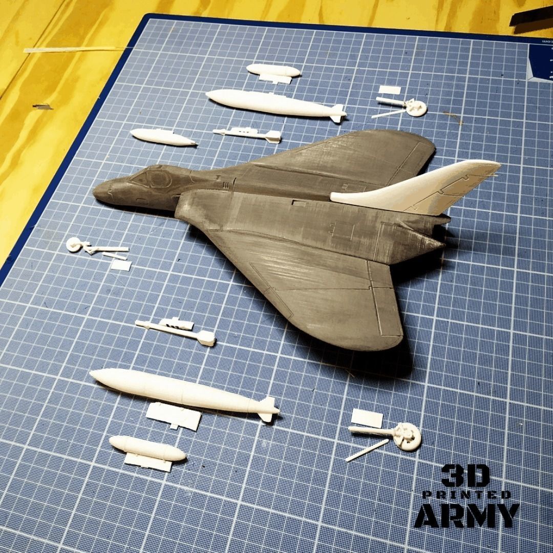 DOUGLAS F4D SKYRAY- 3D printed scale model - STL files 3D model 3D ...