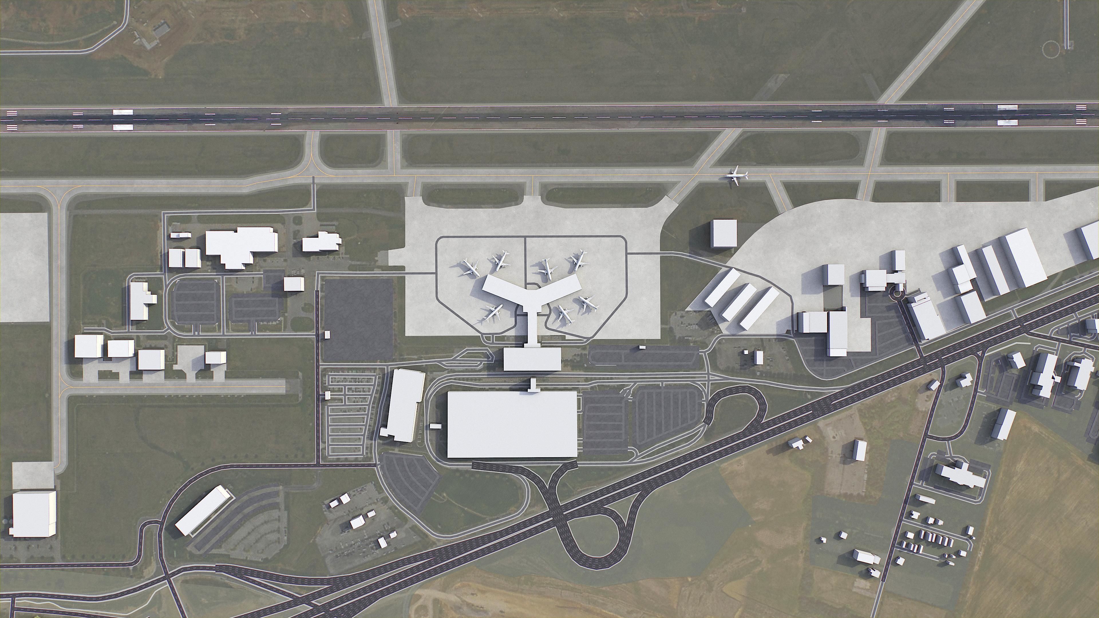 3D model Knoxville Airport VR / AR / low-poly | CGTrader