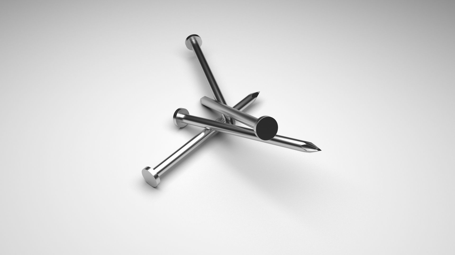 Steel Nails 3D model | CGTrader