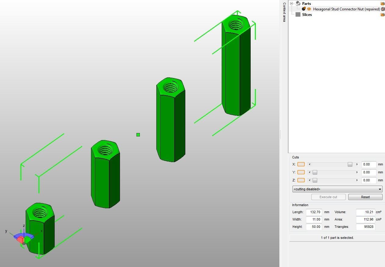 M7 Hexagonal Stud Connector 3D model 3D printable | CGTrader