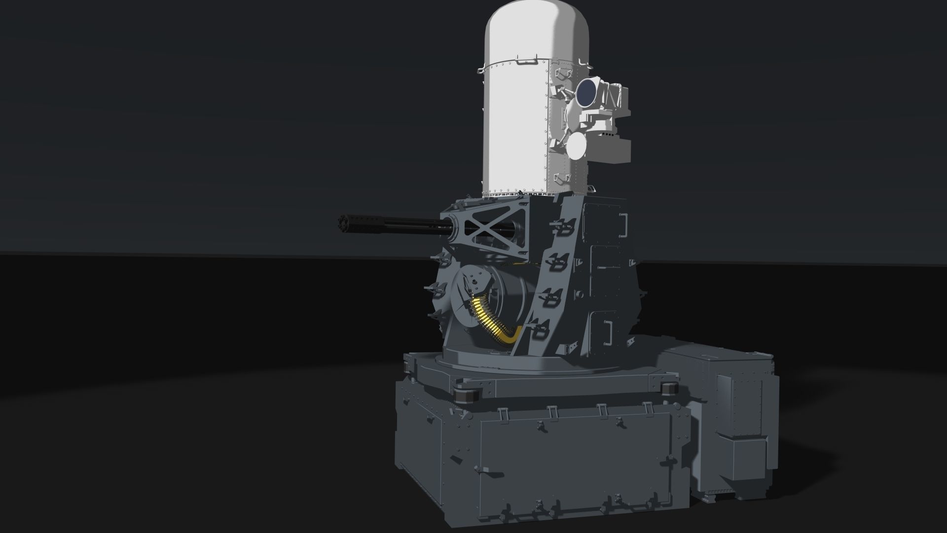 Phalanx CIWS free 3D model | CGTrader