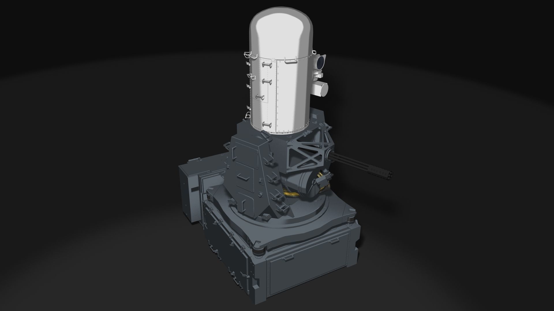 Phalanx CIWS free 3D model | CGTrader