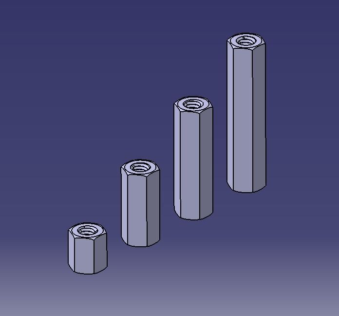 M10 Hexagonal Stud Connector 3D model 3D printable | CGTrader