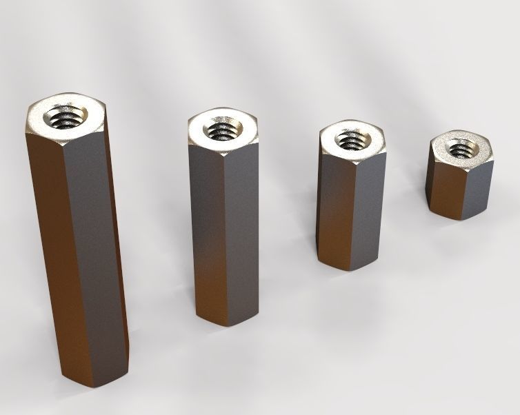 M10 Hexagonal Stud Connector 3D model 3D printable | CGTrader