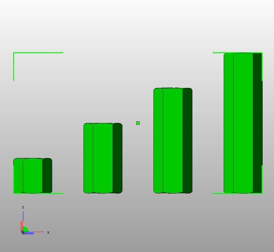 M12 Hexagonal Stud Connector 3D model 3D printable | CGTrader
