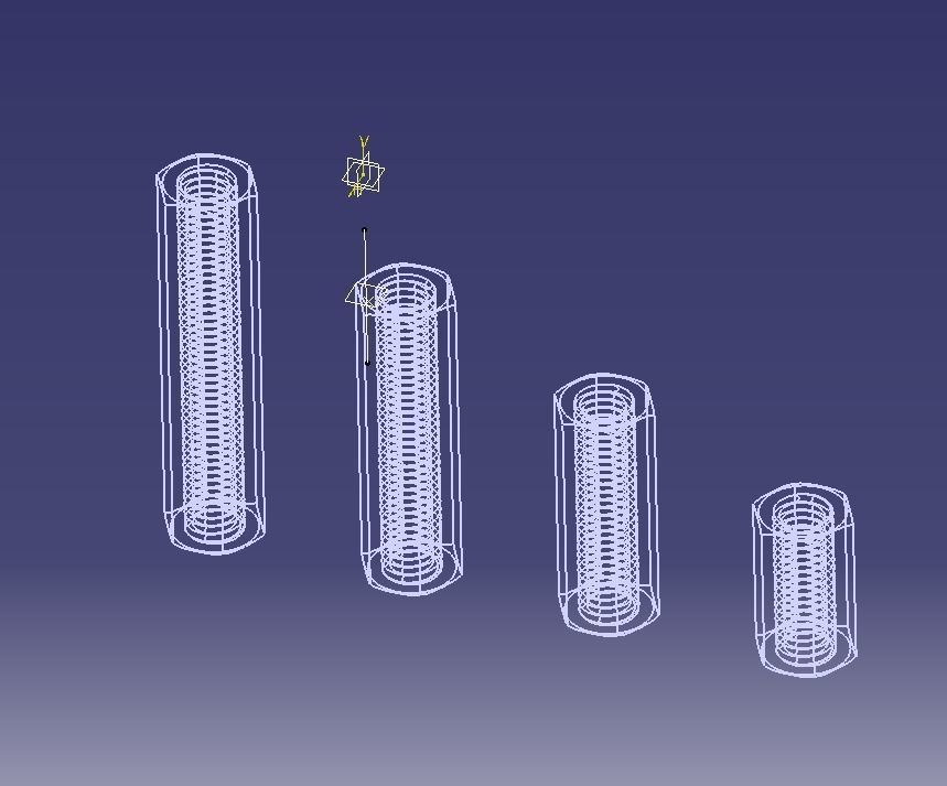 M14 Hexagonal Stud Connector 3D model 3D printable | CGTrader