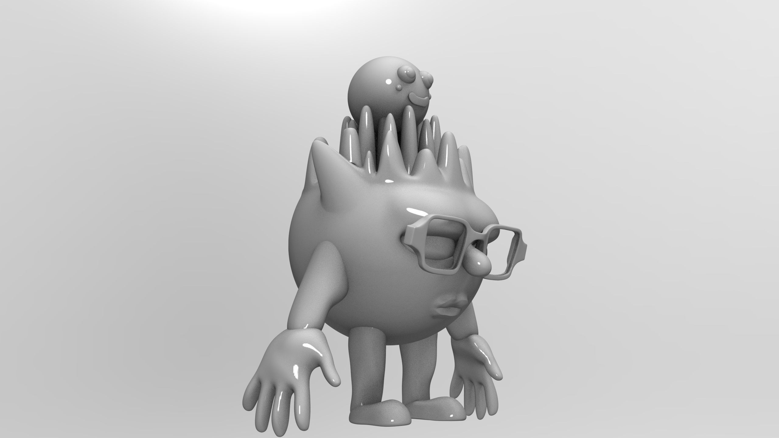 Virus defender cute toy 3D 3D model 3D printable | CGTrader