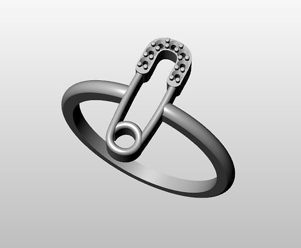 pin ring 3D model 3D printable | CGTrader