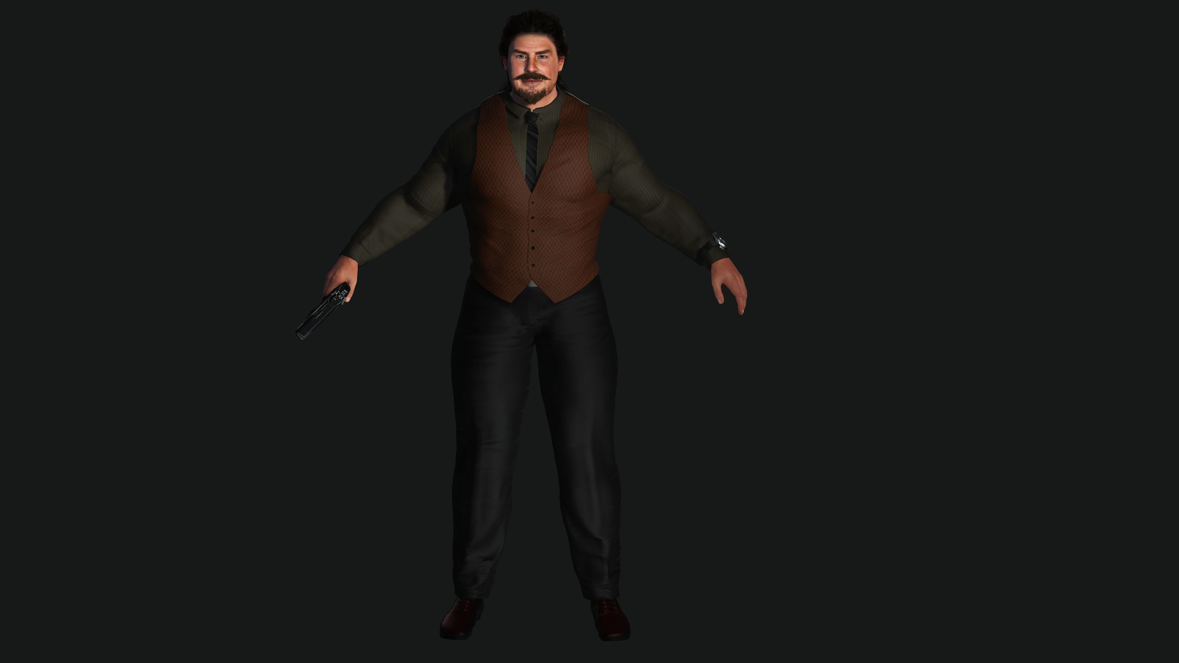3D model AAA 3D OLD BUSINESSMAN CHARACTER - REALISTIC HUMAN RIGGED VR ...