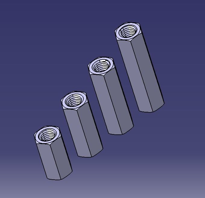 M22 Hexagonal Stud Connector 3D model 3D printable | CGTrader