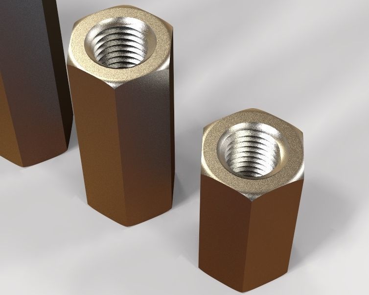 M22 Hexagonal Stud Connector 3D model 3D printable | CGTrader