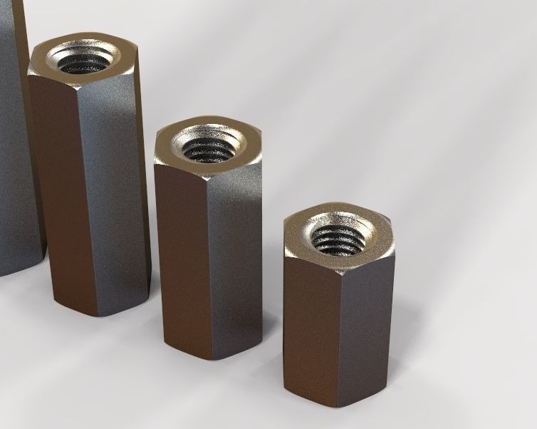 M24 Hexagonal Stud Connector 3D model 3D printable | CGTrader