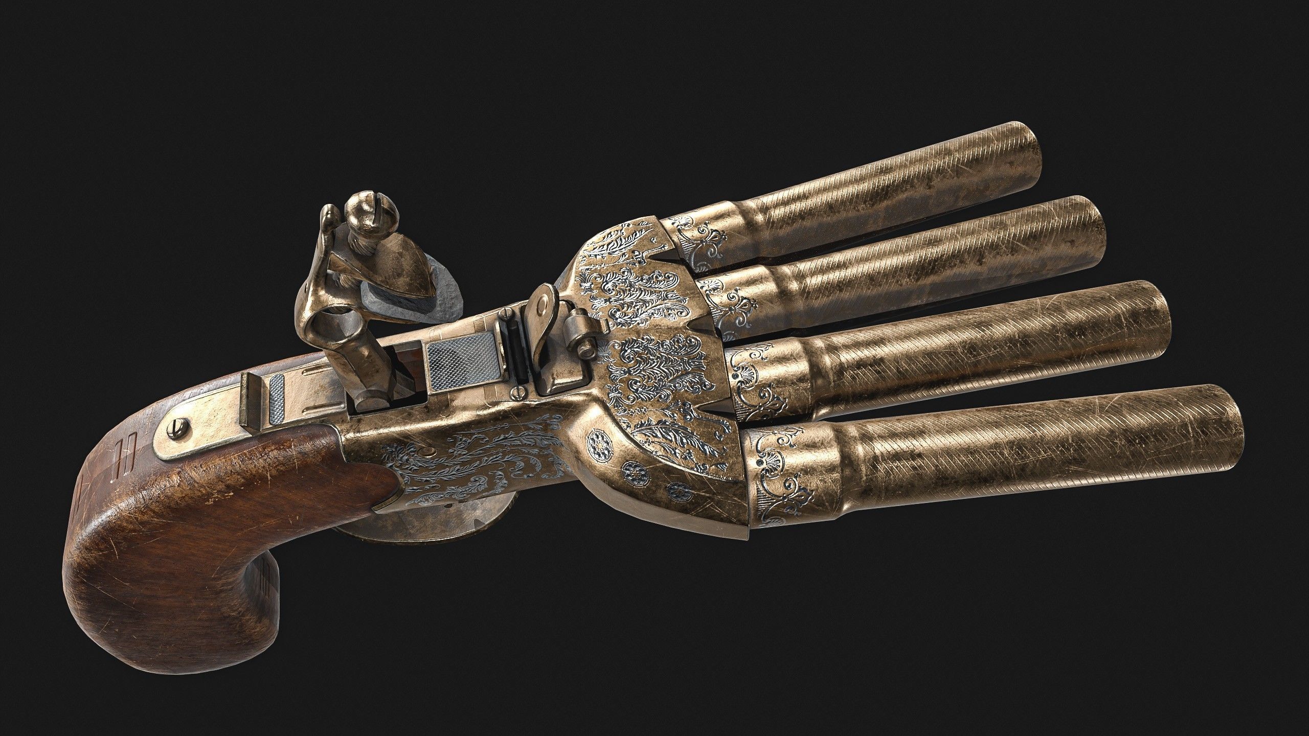 3D model Duck Foot Pistol VR / AR / low-poly | CGTrader