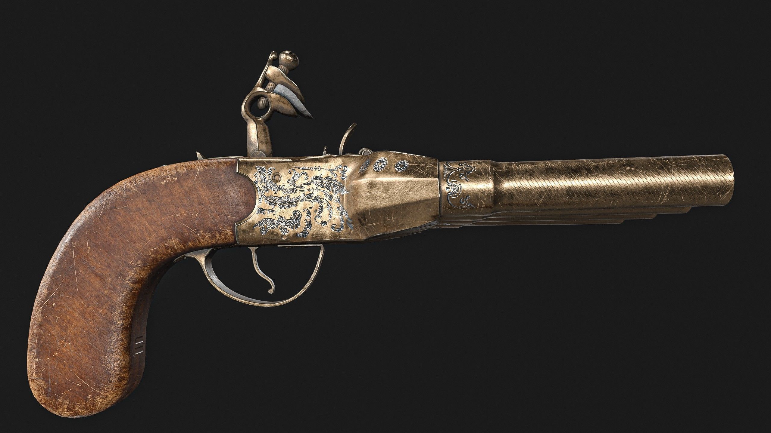 3D model Duck Foot Pistol VR / AR / low-poly | CGTrader