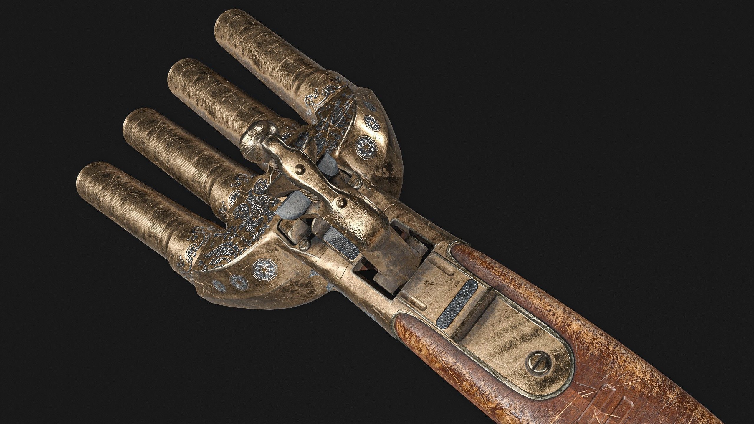 3D model Duck Foot Pistol VR / AR / low-poly | CGTrader