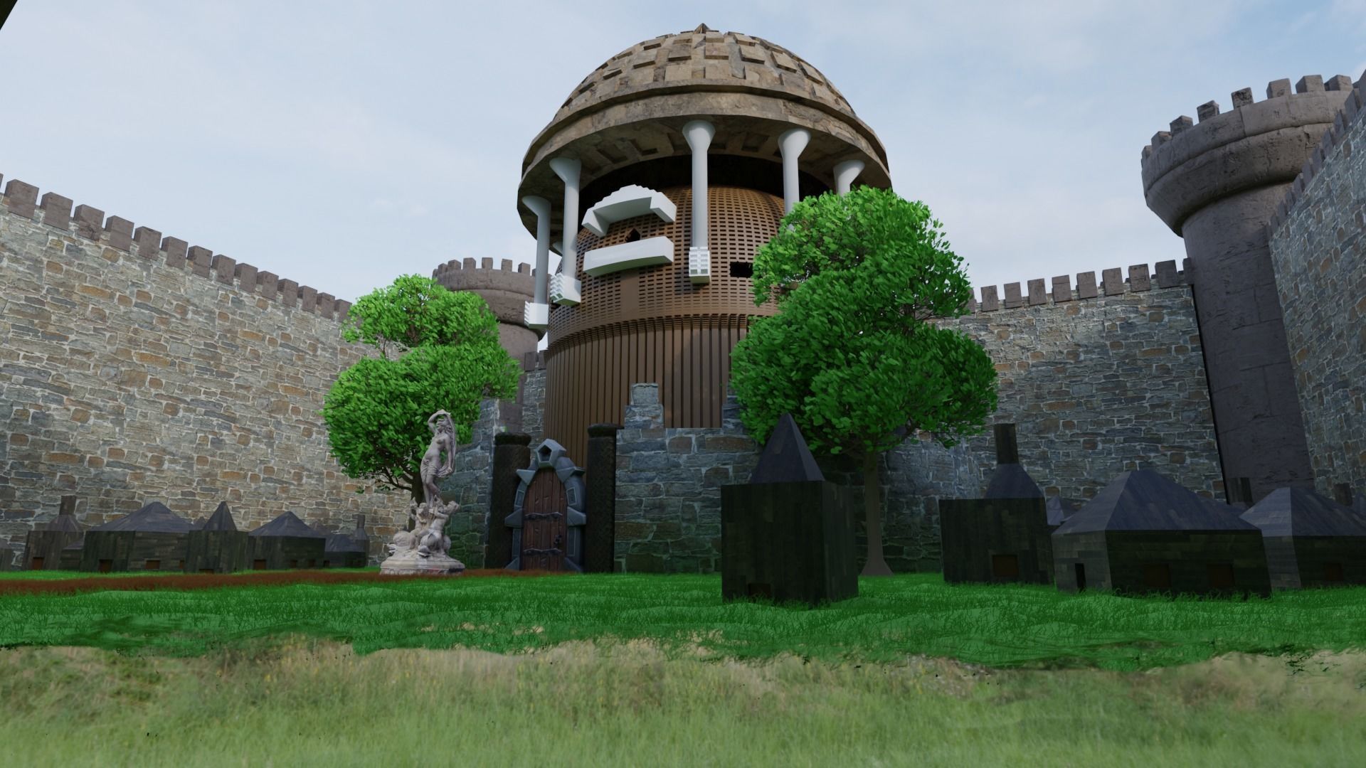 simple princess castle 3D model | CGTrader