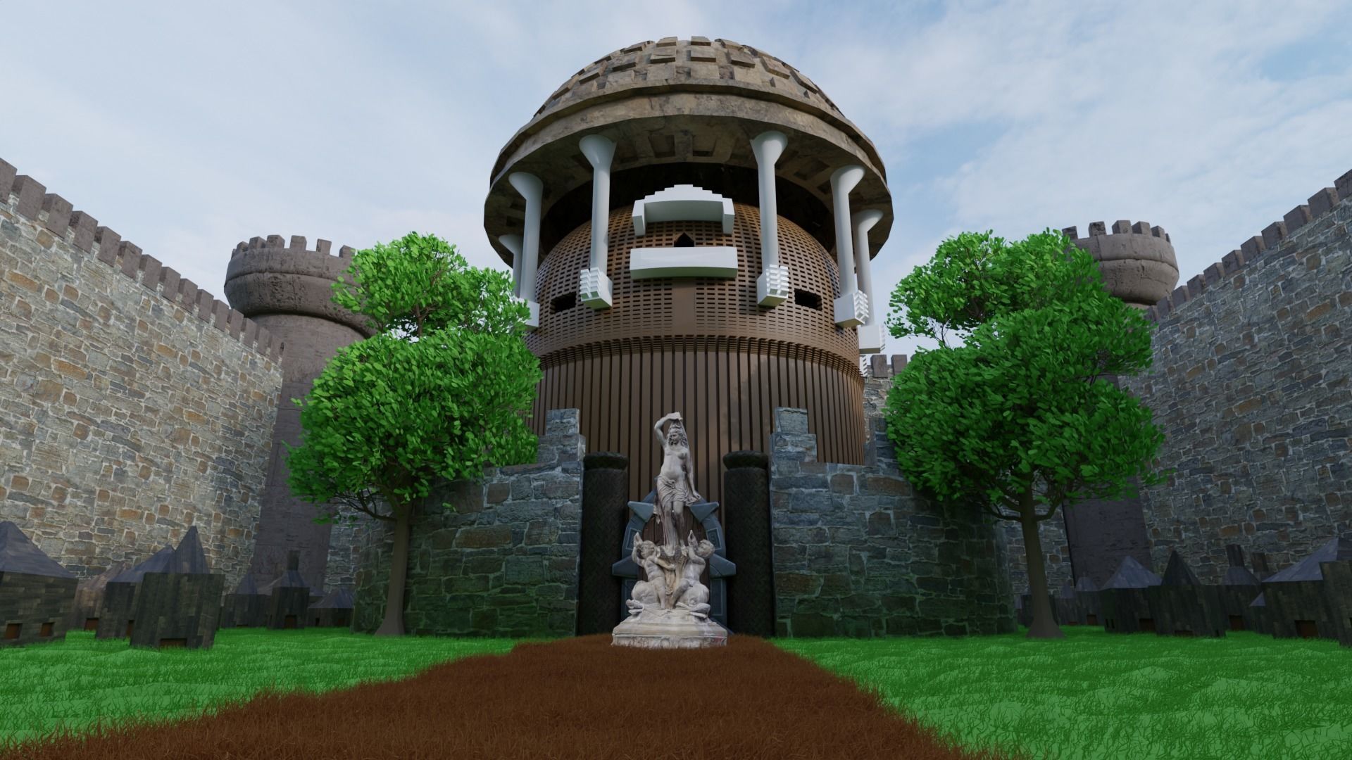 simple princess castle 3D model | CGTrader