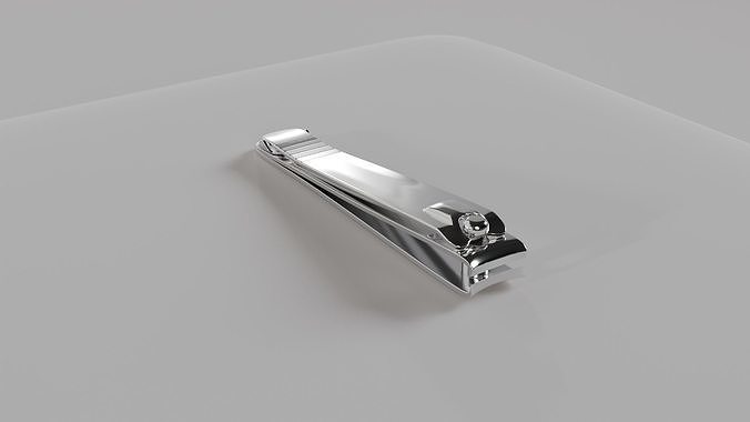 3D model Nail clipper with nail cleaner - metal VR / AR / low-poly ...