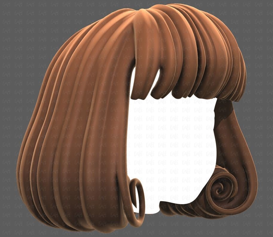 3D model Base Hair for girl V49 VR / AR / low-poly | CGTrader