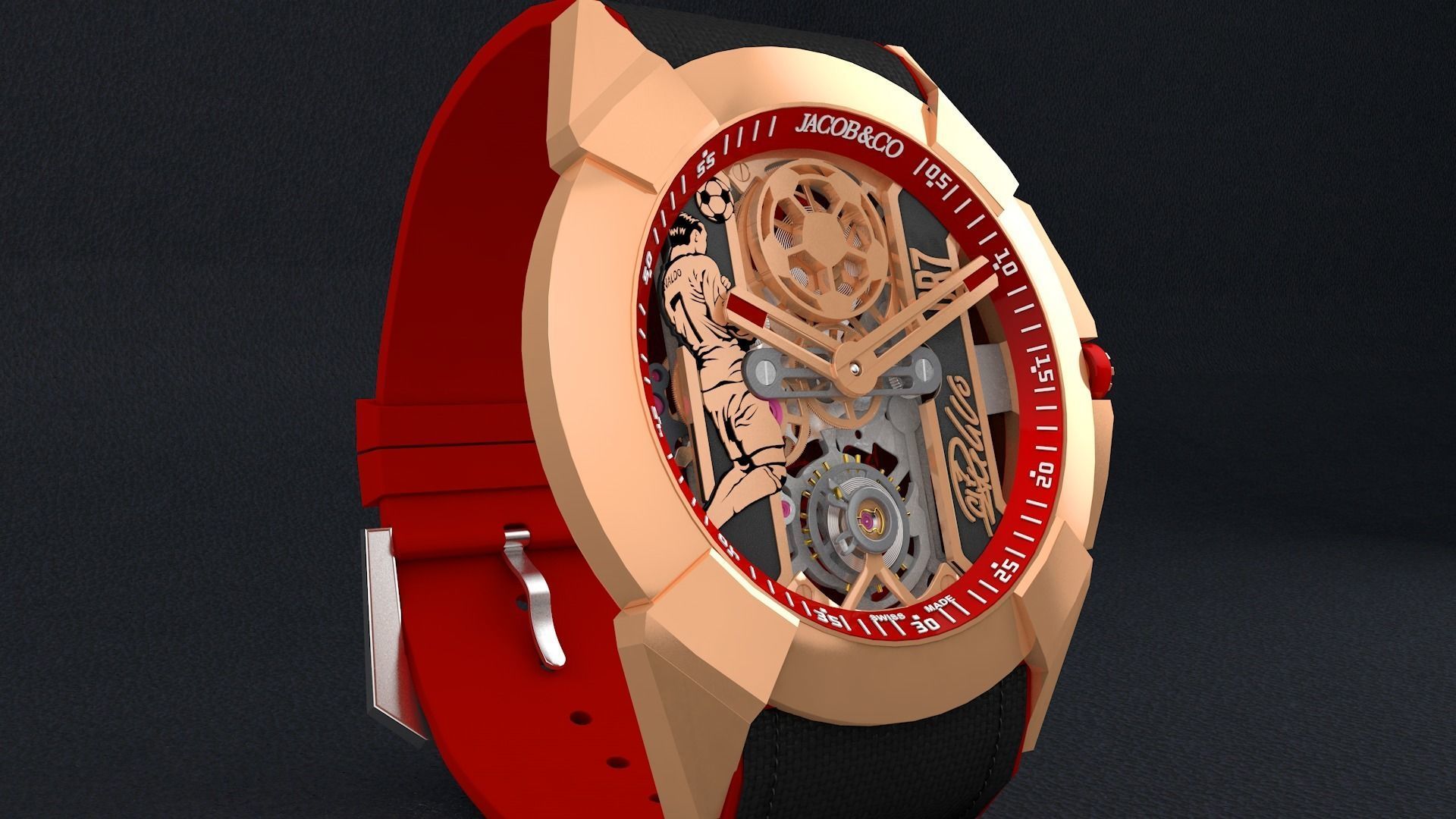 CR7 iconic watch The Jacob Co 3D model | CGTrader