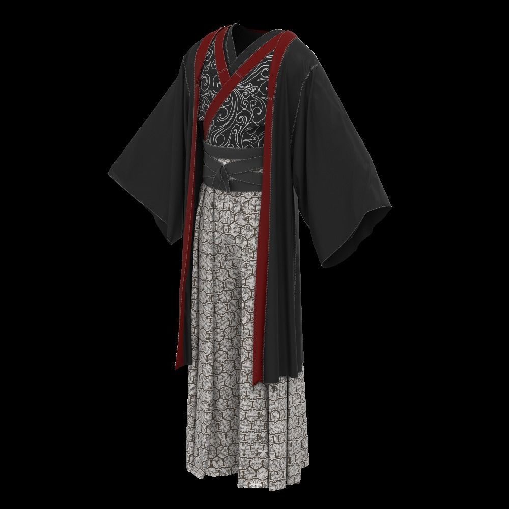 3D model SAMURAI CLOTHING VR / AR / low-poly | CGTrader