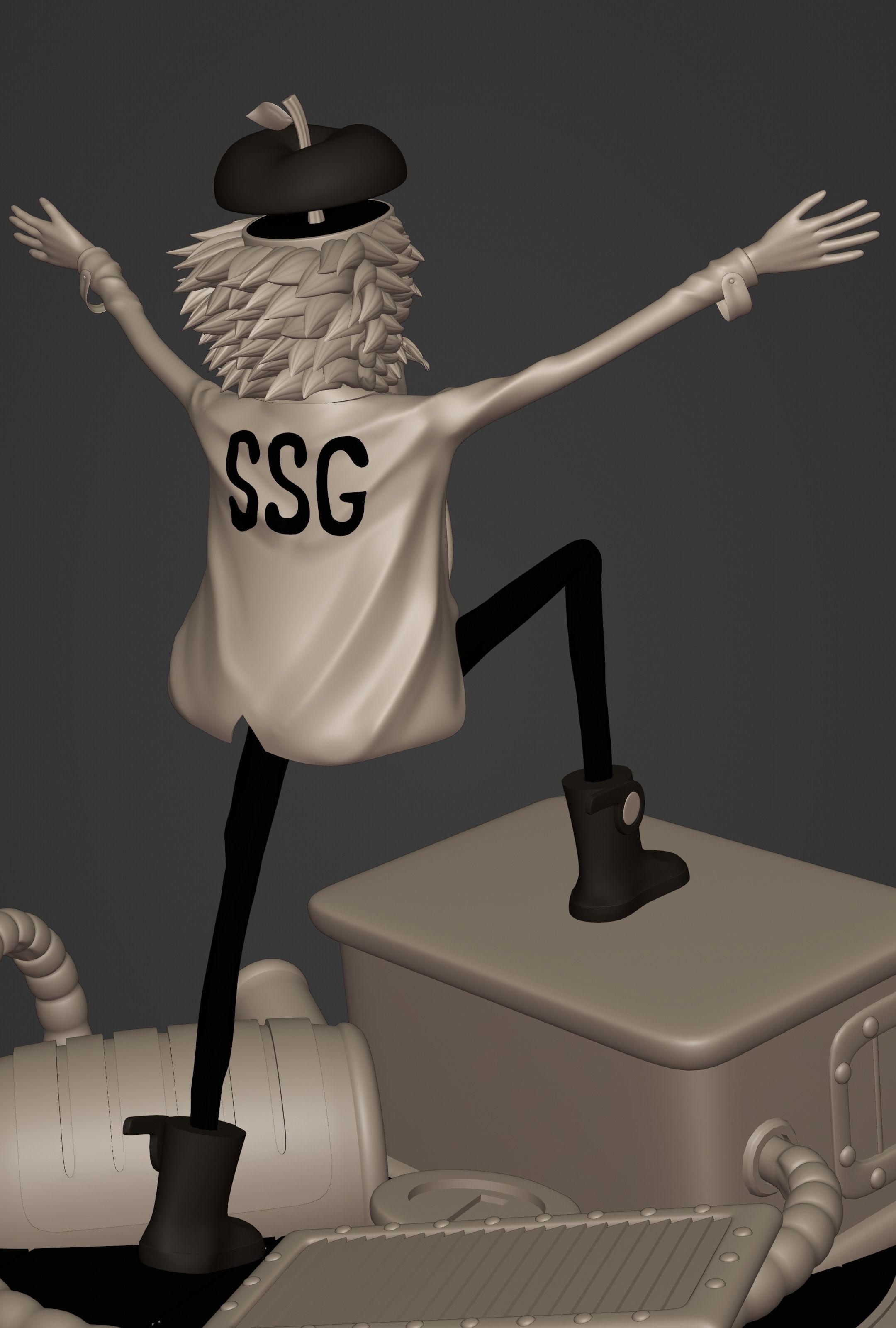 3D model ONE PIECE VEGAPUNK FIGURE SCULPT VR / AR / low-poly | CGTrader