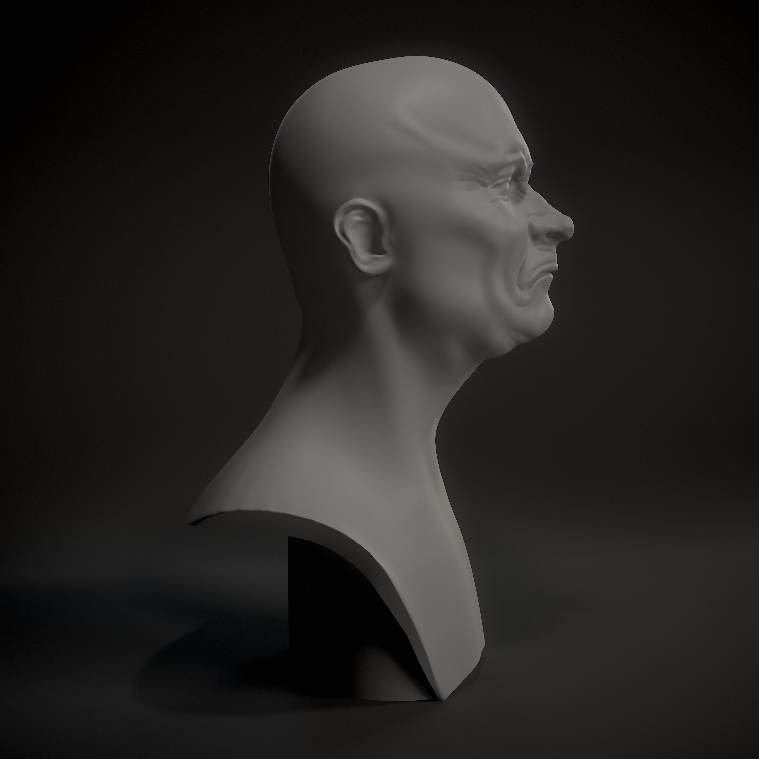 Angry Man 3D model 3D printable | CGTrader
