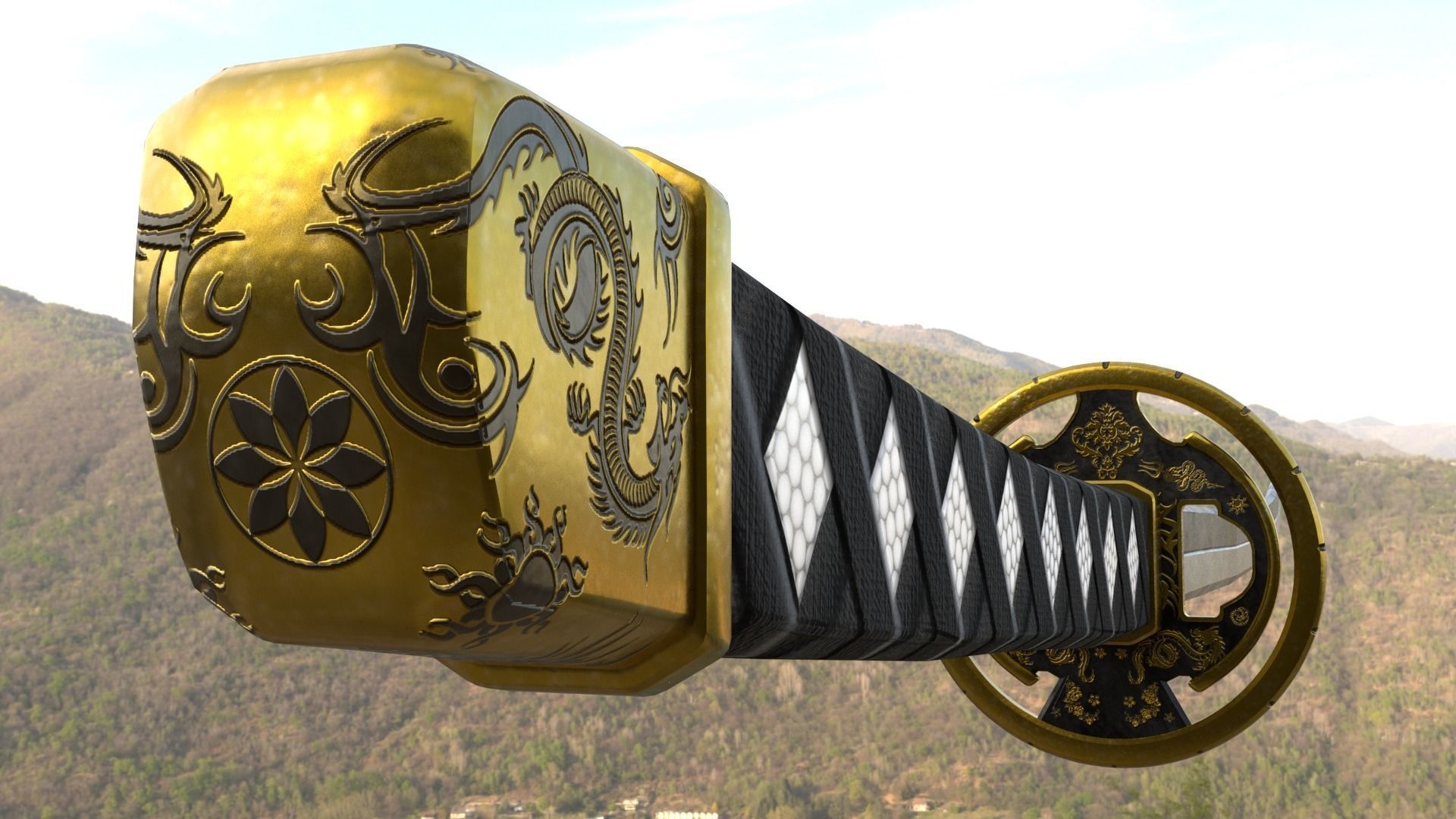 3D model Samurai Sword 6 - Luxury Sword - Katana VR / AR / low-poly ...