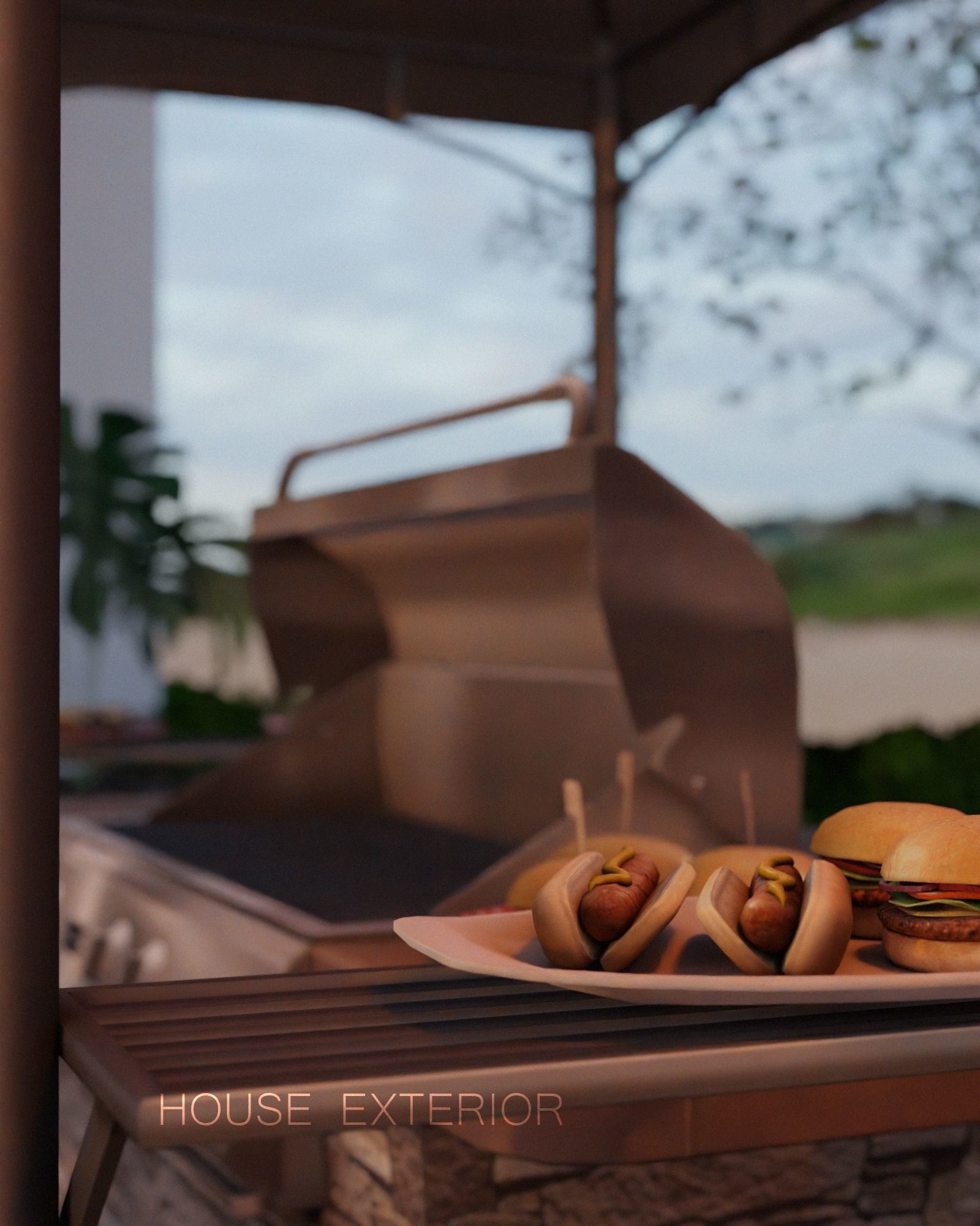 House exterior - Blender scene 3D model | CGTrader