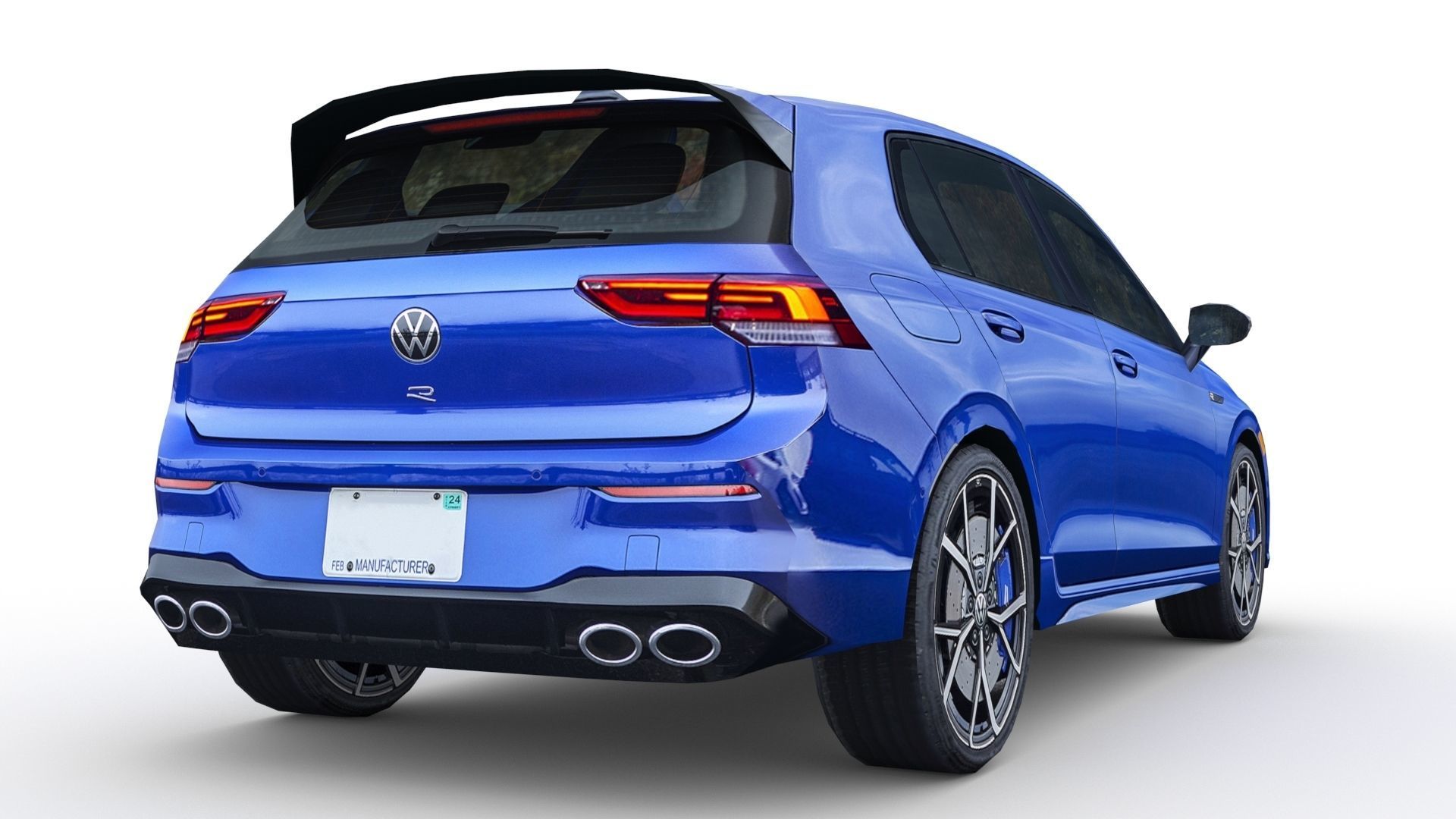 3D model Volkswagen Golf 8 R 2022 VR / AR / low-poly | CGTrader