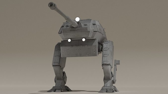 3D model Destroyer Mech Walker with RIG and LOWPOLY Default Camo VR ...