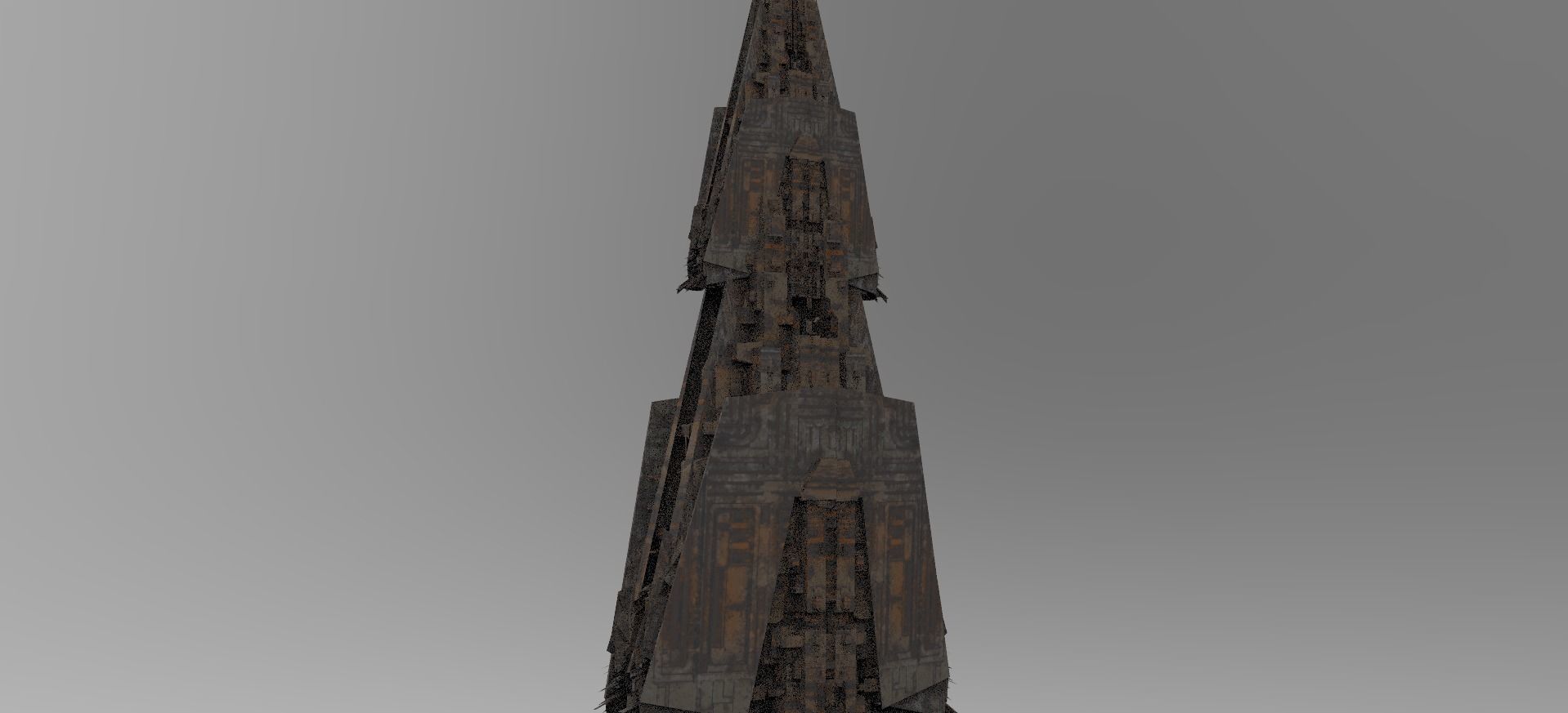 Sci-Fi City dystopia Mega city colony Pyramid Ship 3 3D model | CGTrader