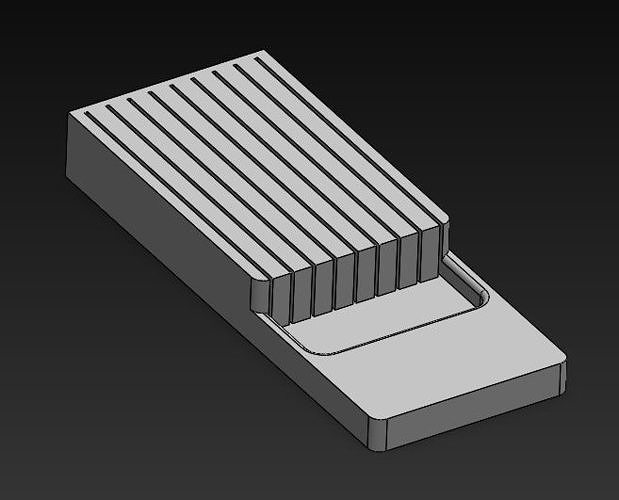 Knife Holder Tray 3D model 3D printable | CGTrader