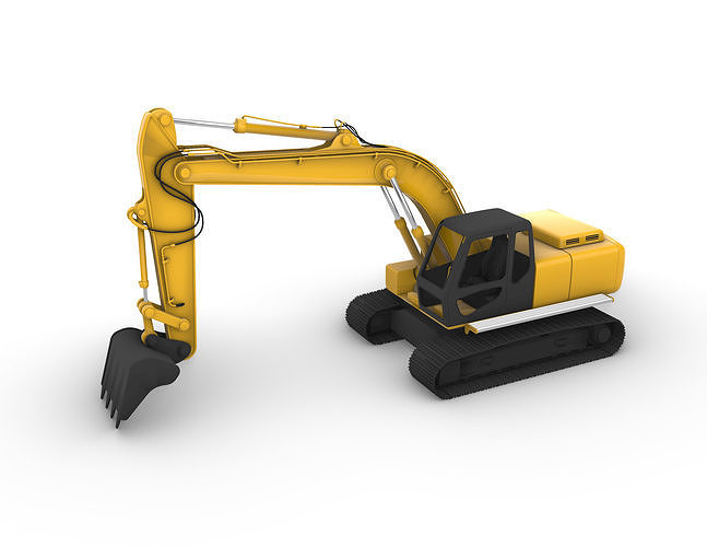 Excavator 3D model | CGTrader