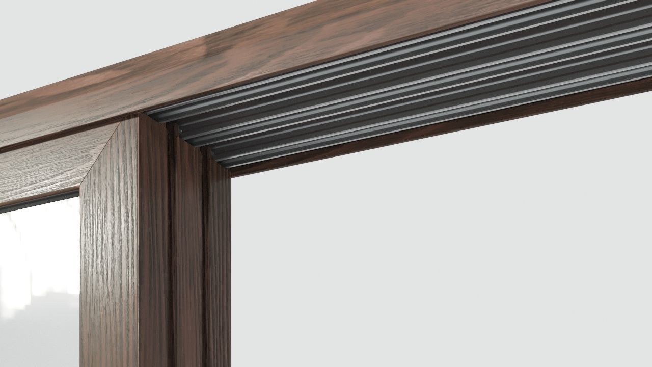 Sliding Door Wood 3d Model 3090 mm x 1920 mm 3D model 3D model | CGTrader