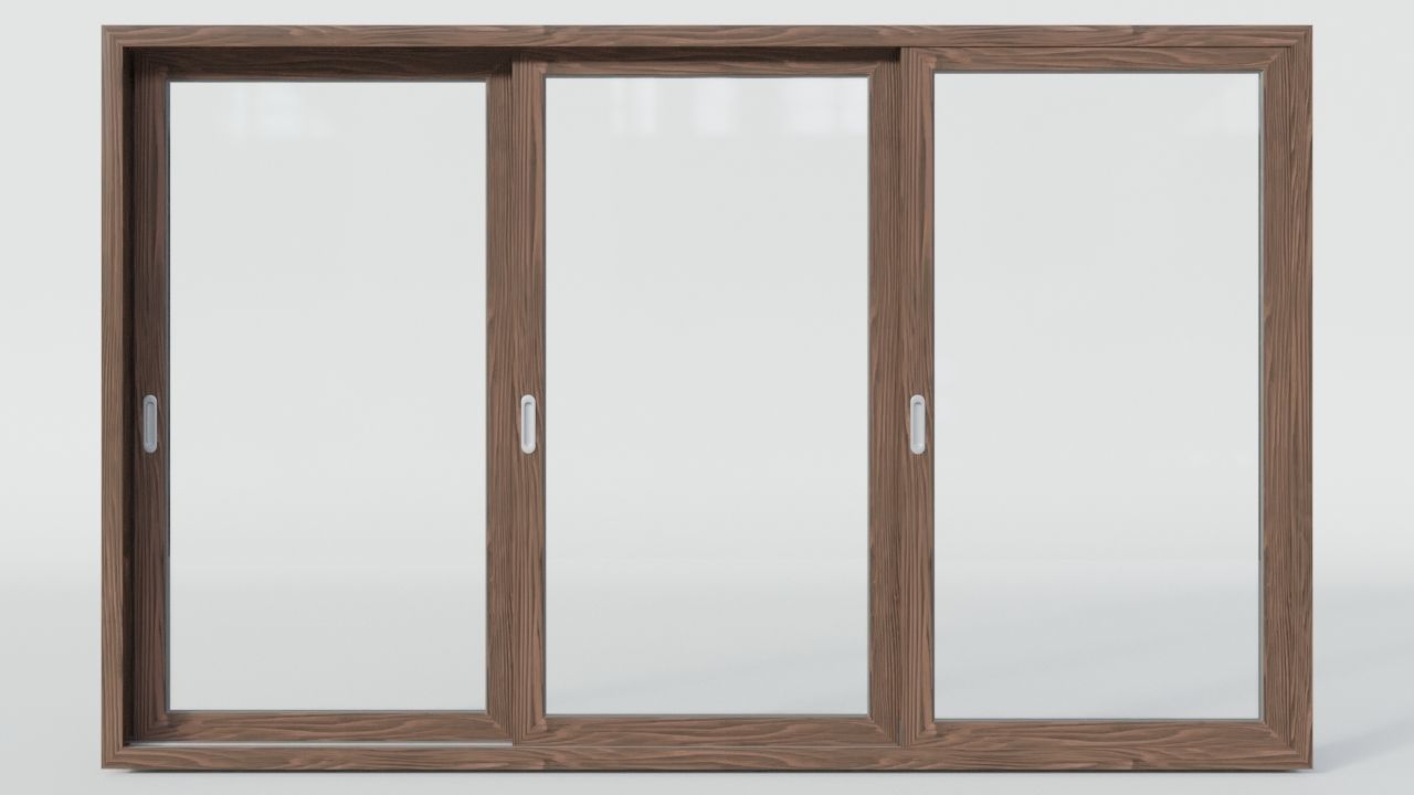 Sliding Door Wood 3d Model 3090 mm x 1920 mm 3D model 3D model | CGTrader