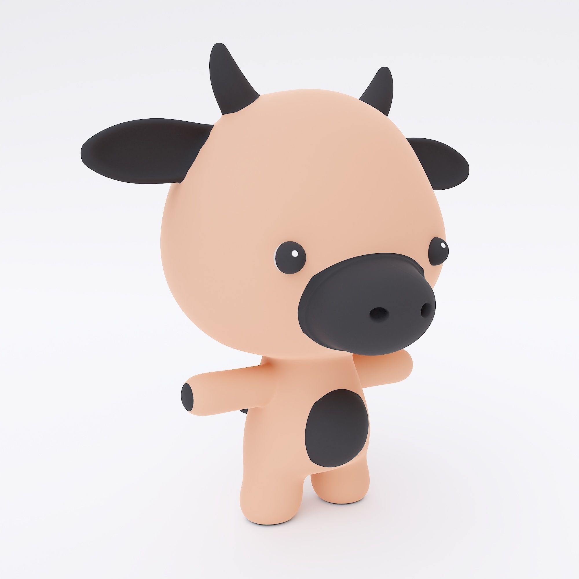 Cartoon cow 3d model 3D model | CGTrader