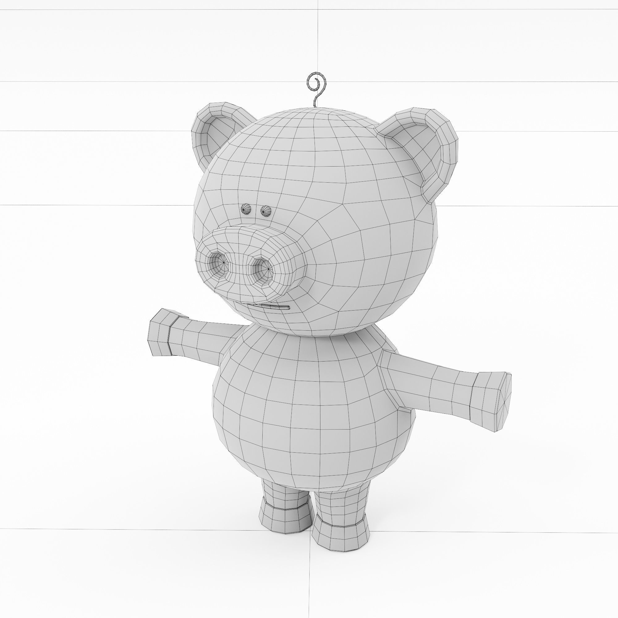 Pig cartoon animal 3d model 3D model | CGTrader