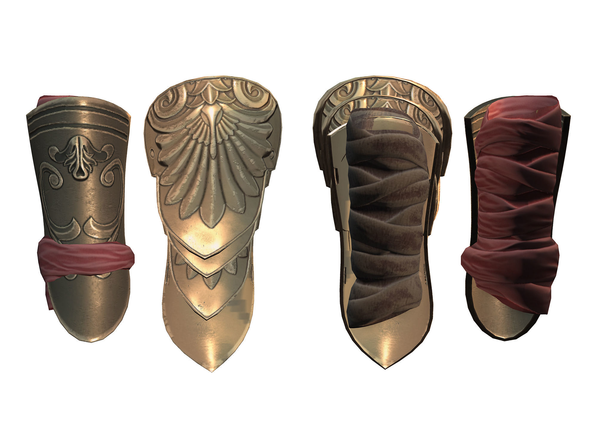 3D model Full Roman Female Commander Soldier Outfit VR / AR / low-poly ...