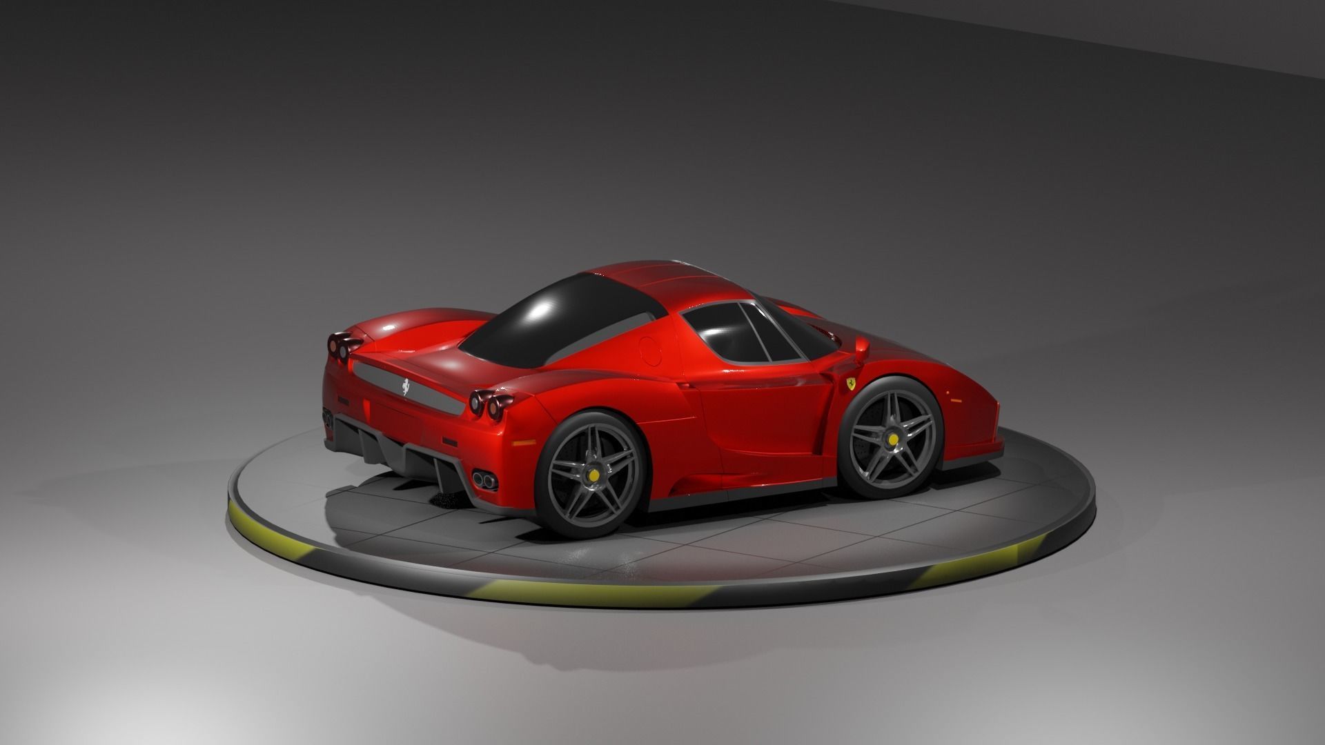 Toon Ferrari Enzo 3D model 3D printable | CGTrader