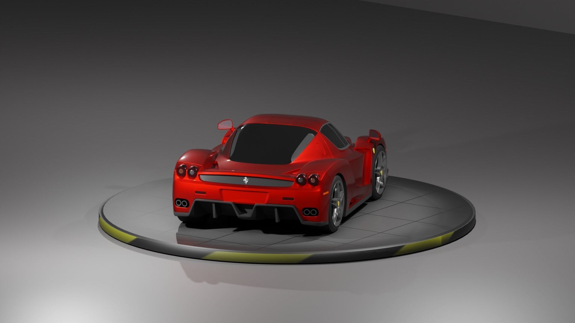 Toon Ferrari Enzo 3D model 3D printable | CGTrader